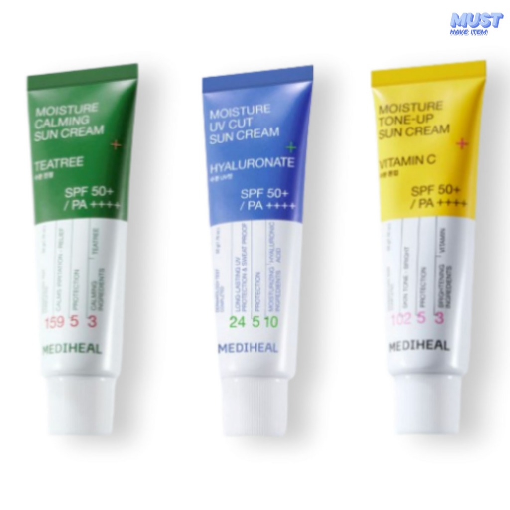 Mediheal Tea Tree Soothing Sun Cream SPF 50+ PA++++ 50ml, Moisture UV ...