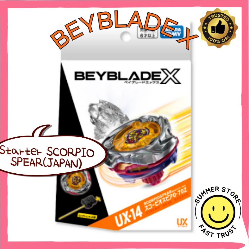 [TAKARA TOMY] BEYBLADE X UX-14 Starter SCORPIO SPEAR (0-70Z) JAPAN CODE ...