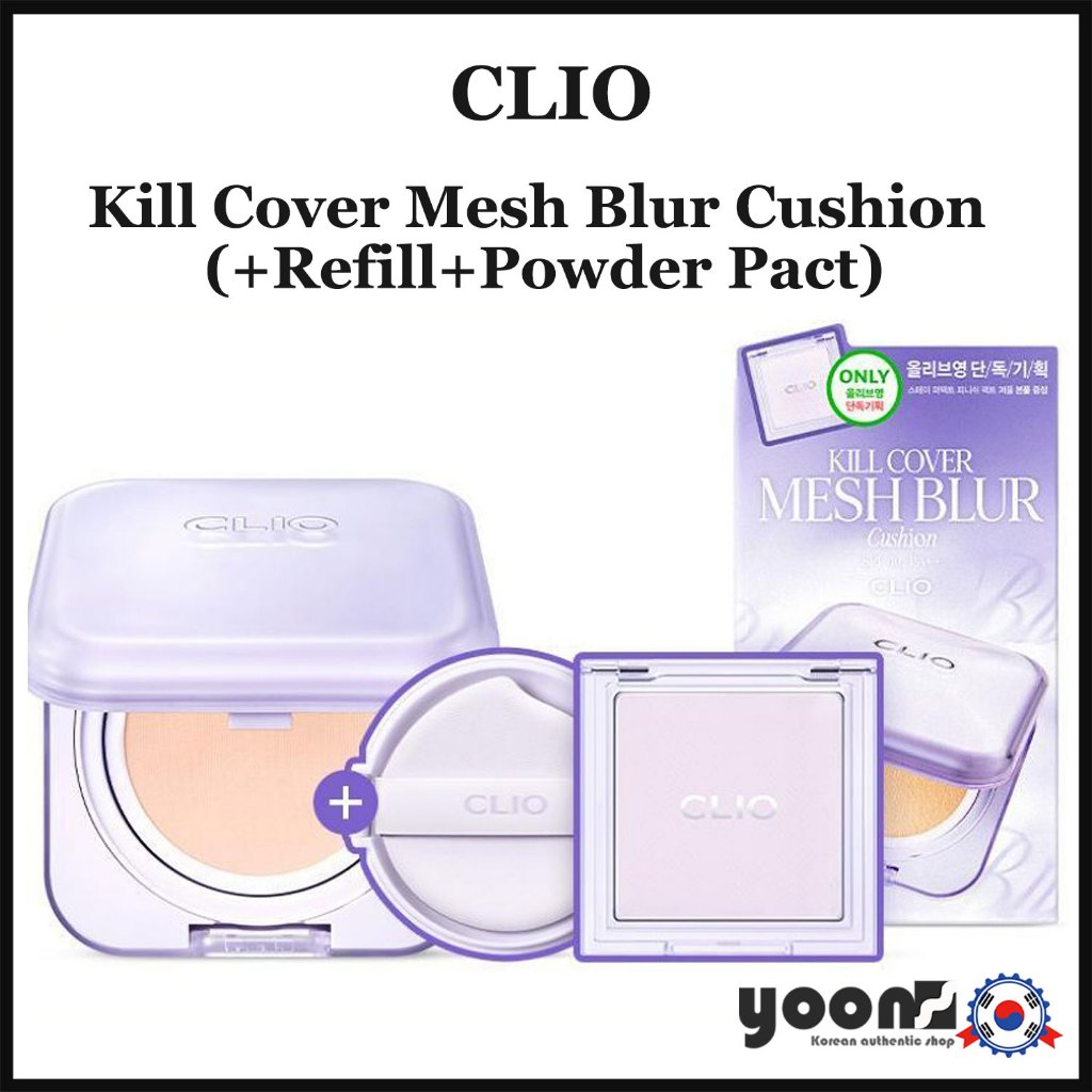 [Clio] Kill Cover Mesh Blur Cushion (+Refill +Powder Pact)_From Korea ...