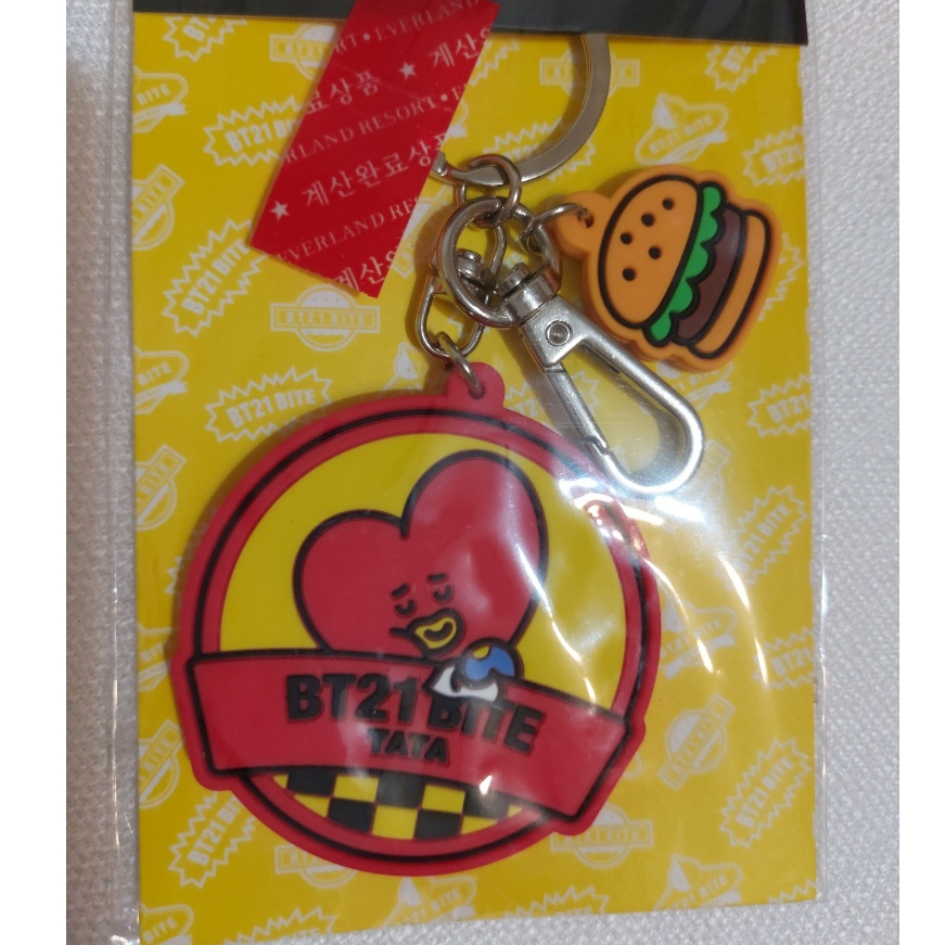 BT21 TATA BITE Key Ring | Authentic LINE FRIENDS Soft Rubber Fan Goods ...