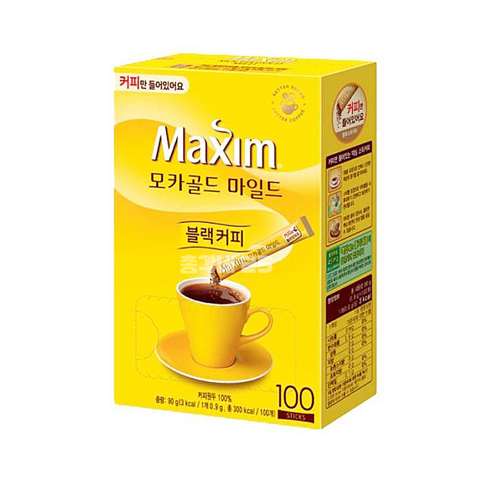 Maxim Mocha Gold Mild black coffee 100 sticks Korean coffee | Shopee ...