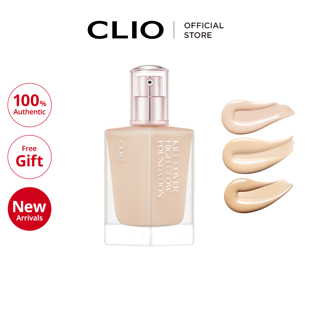[CLIO] NEW Kill Cover High Glow Foundation (3 Shades) 38g | Full ...