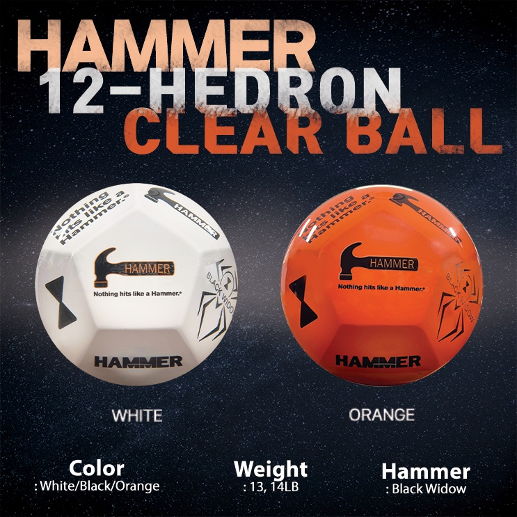 Hammer Bowling 12-Hedron Clear Hard Ball | Shopee Philippines