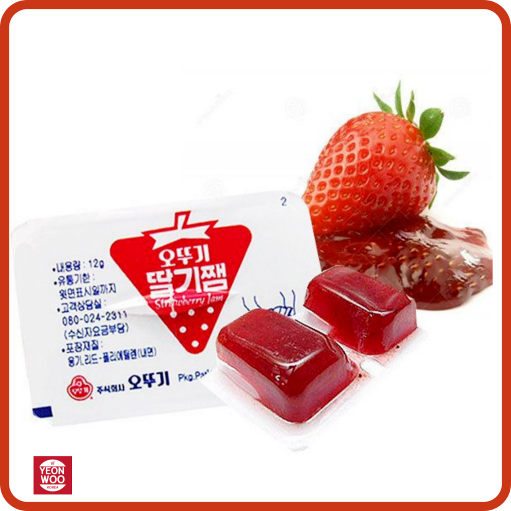 [Ottogi] Strawberry Jam Dispensing Pack 12g x 10 ea /30 ea / 50 ea ...