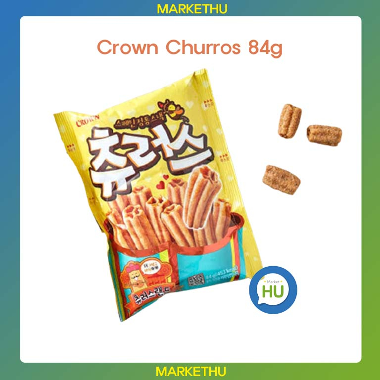 [CROWN] Churros Original 84g/Crispy Korean snack | Shopee Philippines
