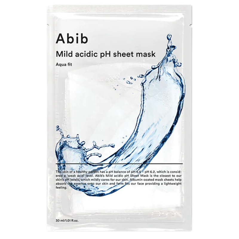 Abib Mild Acidic pH Sheet Mask Aqua Fit (10 masks) | Shopee Philippines