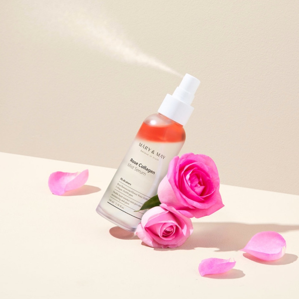 Mary&May Rose Collagen Mist Serum 100ml | Shopee Philippines