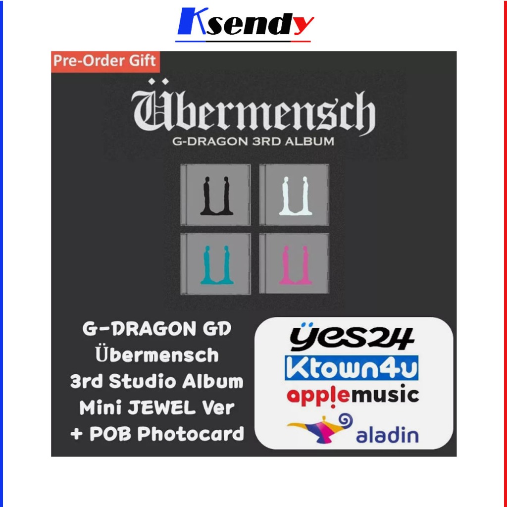 G-DRAGON GD Übermensch 3rd Studio Album MINI JEWEL Ver (NFC)+POB ...