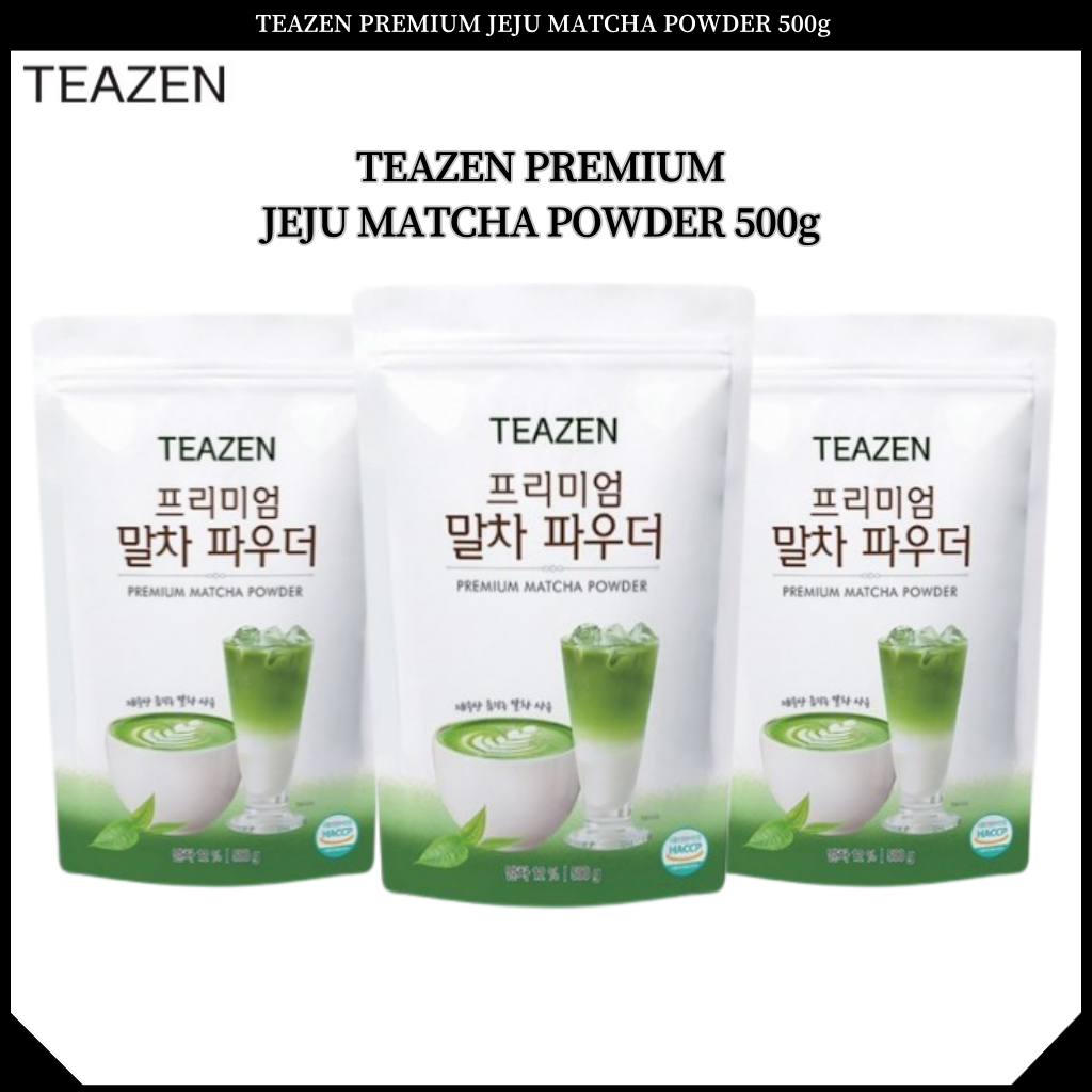 TEAZEN PREMIUM JEJU MATCHA POWDER 500g | Shopee Philippines