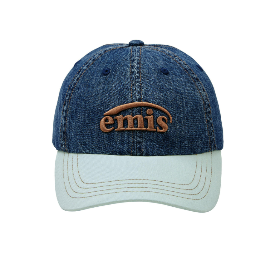emis WASHED DENIM BALL CAP-BLUE/MINT(Ready Stock) | Shopee Philippines