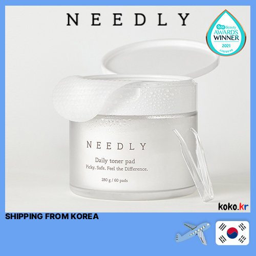 NEEDLY Daily Toner Pad 60Sheets Exfoliating facial pads with BHA & PHA ...