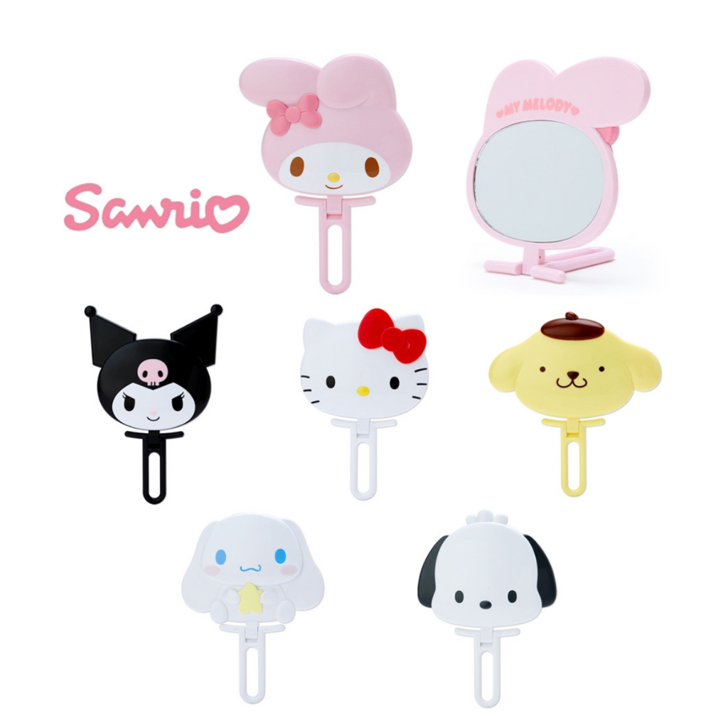 [Sanrio] Hand Mirror Stand Mirror Kuromi Mirror My melody Mirror Hello ...