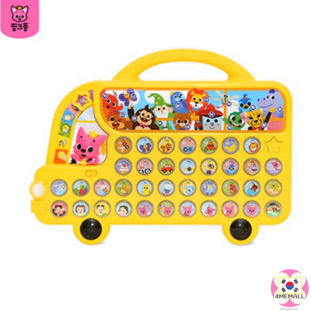 Pinkfong 2 types of sound buses Hangul bus Alphabet bus 6 levels of ...