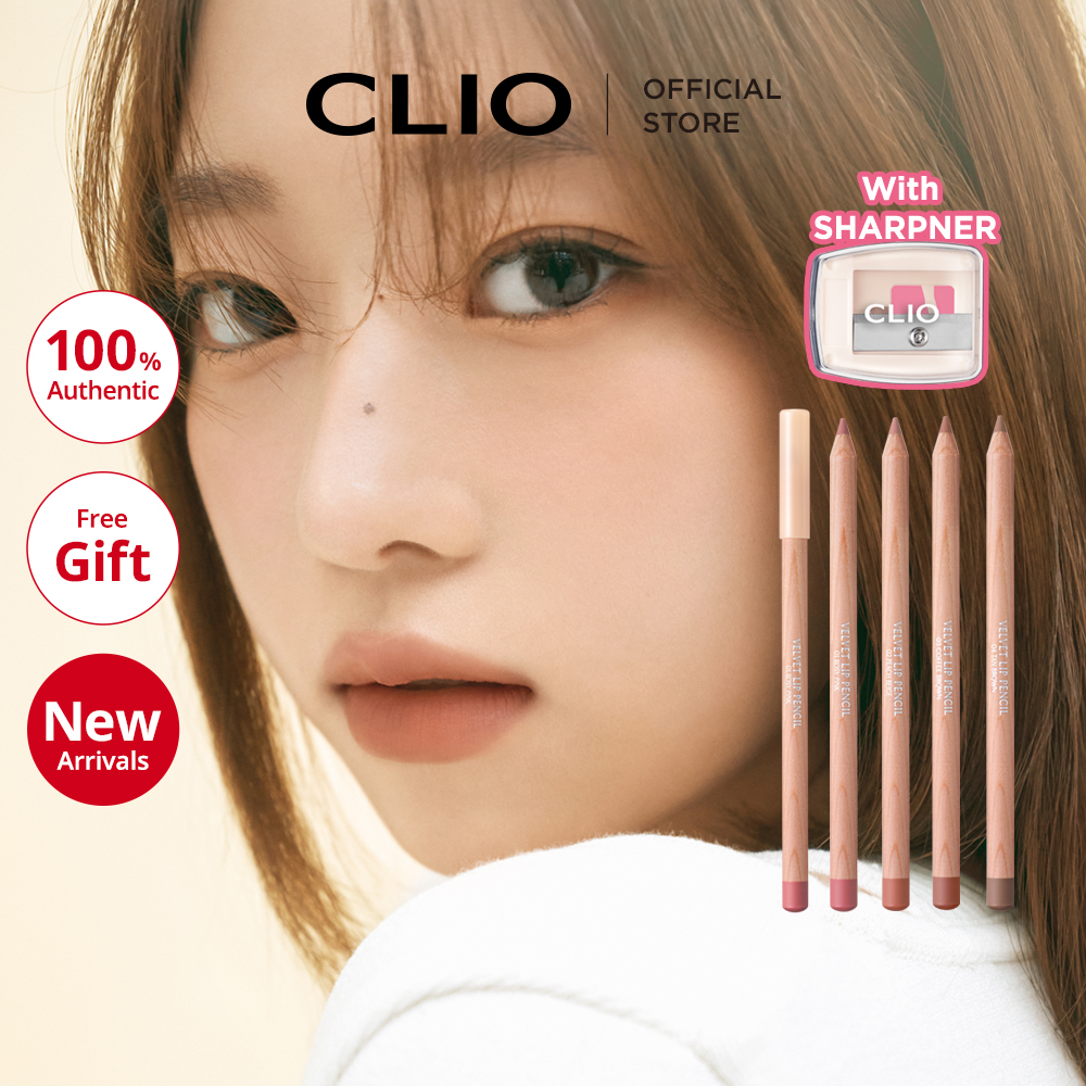 [CLIO] NEW Velvet Lip Pencil (With Sharpener 1EA) 1.45g | Lip Liner ...