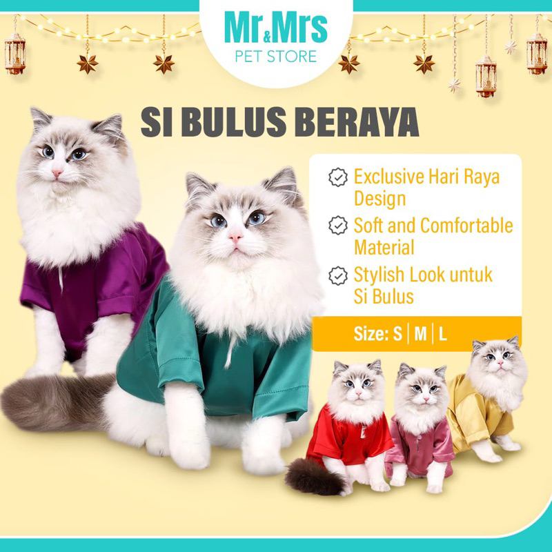 Unisex Baju Raya Melayu Kucing Baju Kurung Baju Melayu Raya Aidilfitri ...