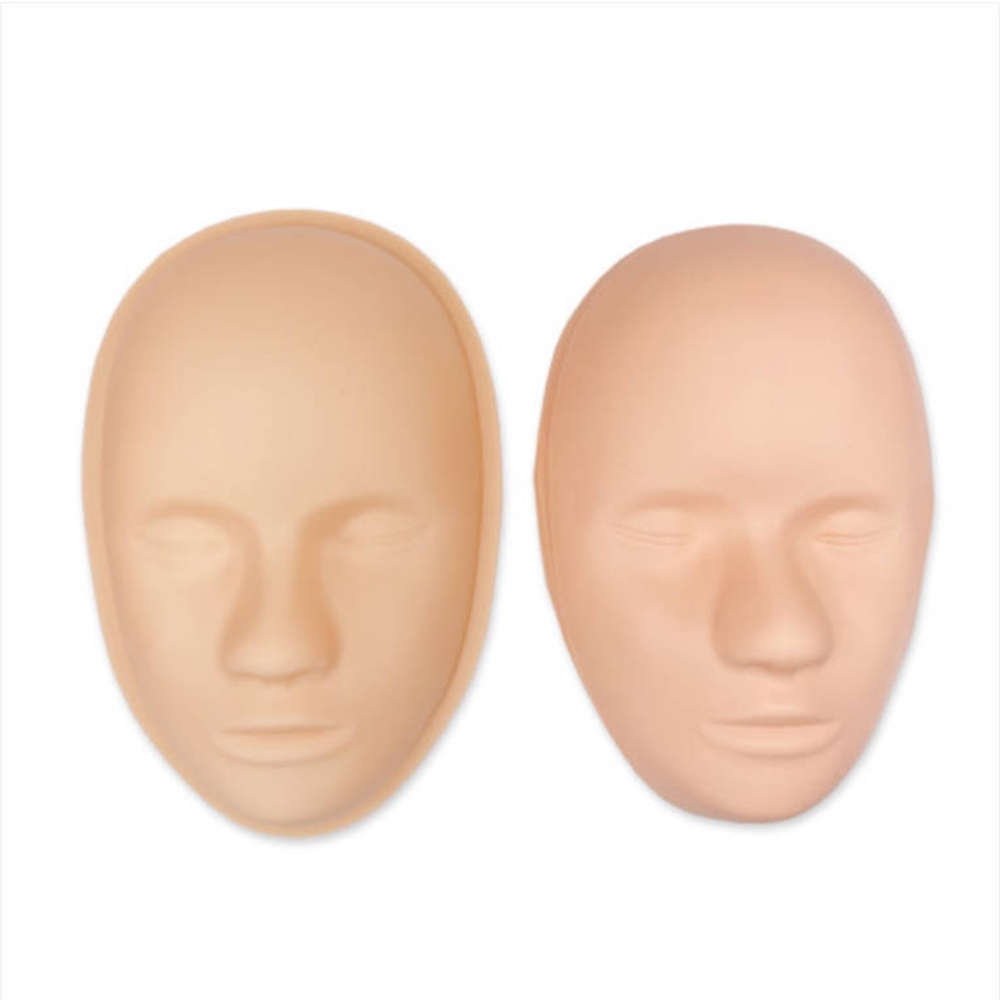 Semi-permanent Eco Real Skin Set 10 Sheets Face Mannequin Cover Support ...