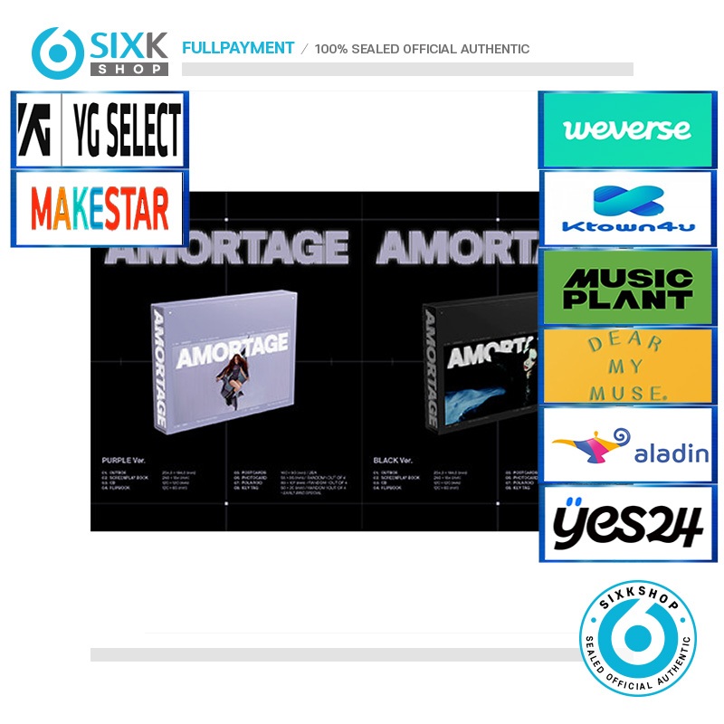 (POB+EXCLUSIVE EDITION Ver) JISOO Mini Album [AMORTAGE] | Shopee ...