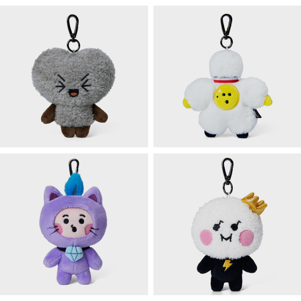 TRUZ - Standing Bag Charm / stuffed doll keyring bonbon romy ruru podong som woopy Line Friends ...