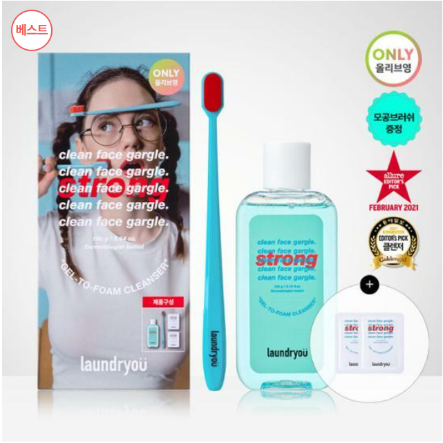 laundryou Clean Face Gargle Gel-to-foam Cleaner Strong Set | Shopee ...