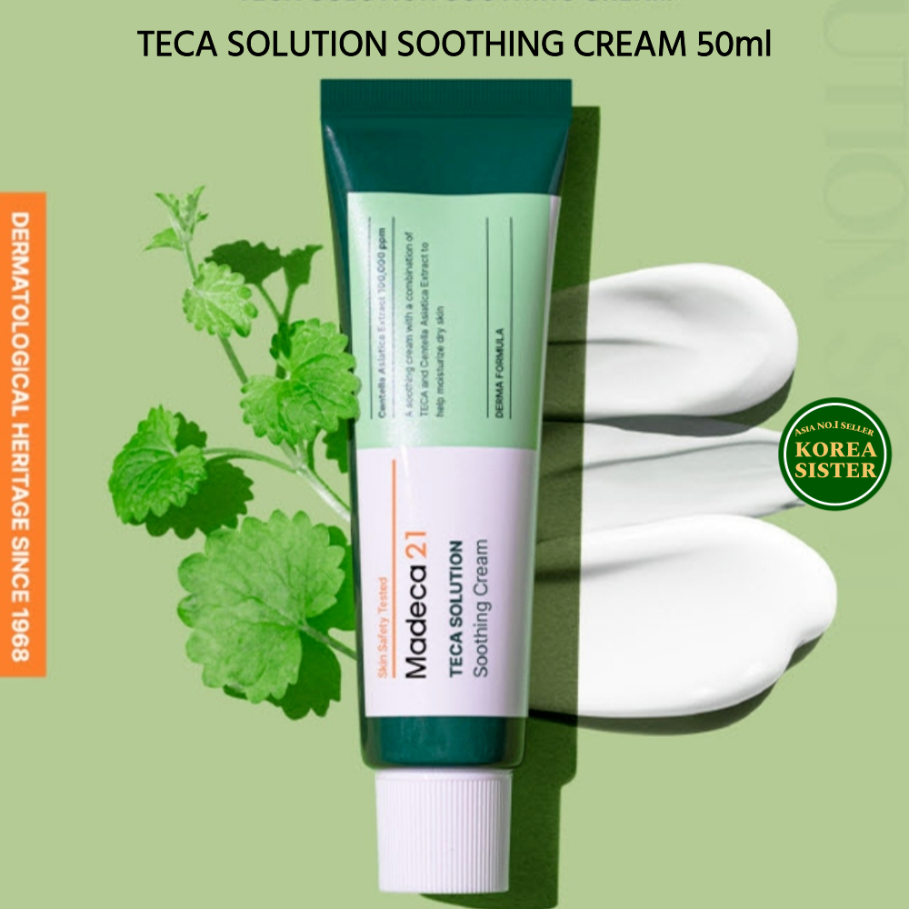 madeca 21 teca solution soothing cream 50ml | Shopee Philippines