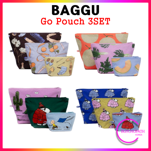 BAGGU Go Pouch 3size Set / Eco Bag Reusable Bag, Eco-friendly | Shopee Philippines