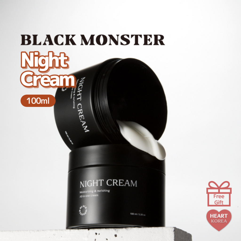 BLACK MONSTER Night Cream 100ml / moisturizer for men / all in one ...