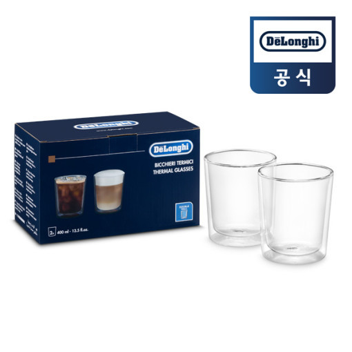 [DeLonghi] Thermal Double Wall Glass 400 (400ml x 2ea) | Shopee Philippines