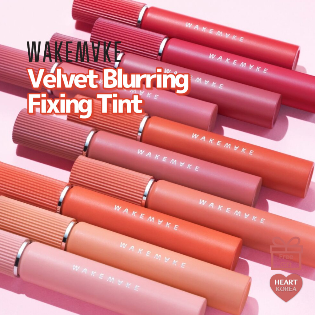(NEW) WAKEMAKE Velvet Blurring Fixing Tint 8 Colors / lip tint | Shopee ...