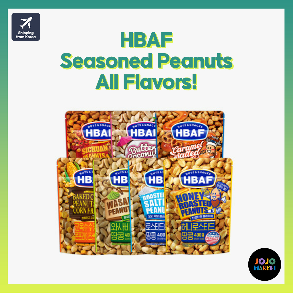 HBAF Seasoned Peanuts All Flavors! / Shipping from Korea | Shopee ...
