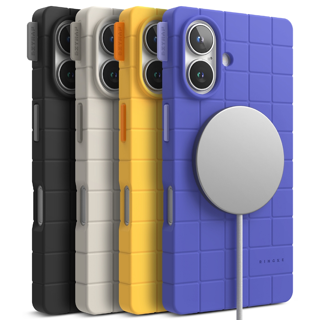 Ringke Bitmap Silicone Magnetic for iPhone 16 Colorful Soft Silicone ...