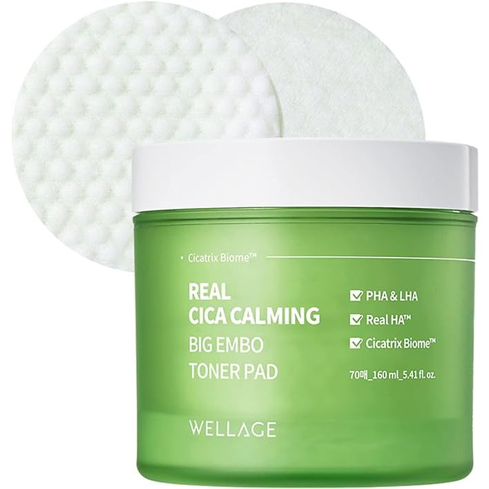 WELLAGE | Cica Pore Calming Toner Pads 70 Pads - with Centella Asiatica ...