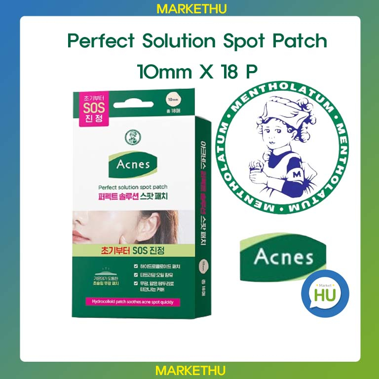 Acnes Perfect Solution Spot Patch 10mm x 18P/Korea Mentholatum Asia Pacific | Shopee Philippines