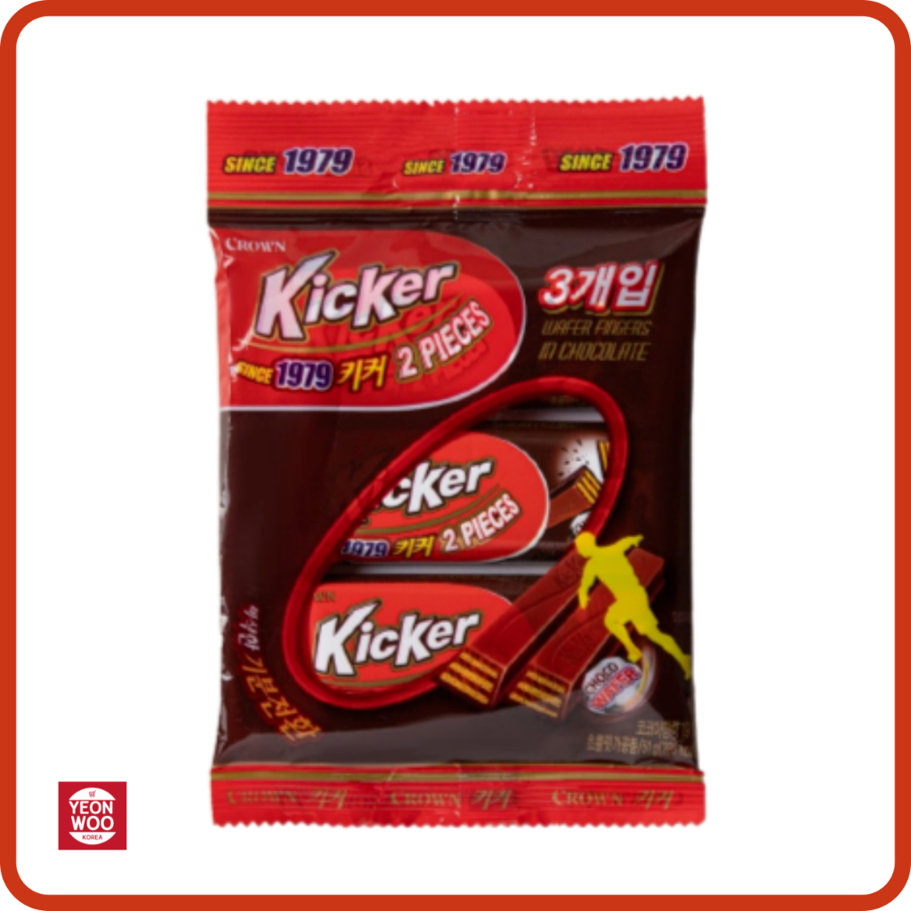 [Crown] Nutritious Snack Kicker Bar 3 pieces 51g from korea | Shopee ...