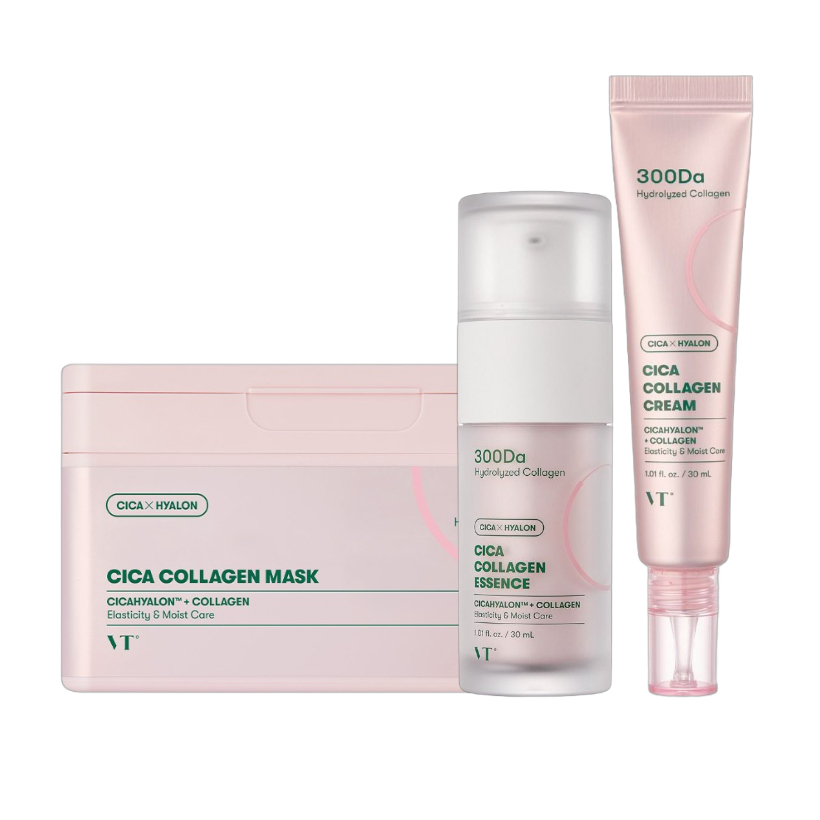 VT Cica Collagen Essence 30ml / Cream 30ml / Mask 30pcs | Shopee ...