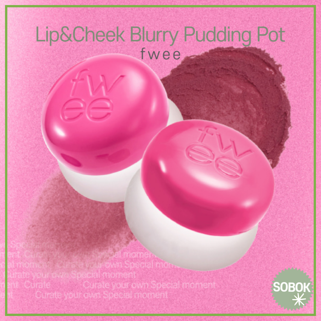 [fwee] Lip&Cheek Blurry Pudding Pot 30 colors Tint balm Blusher ...