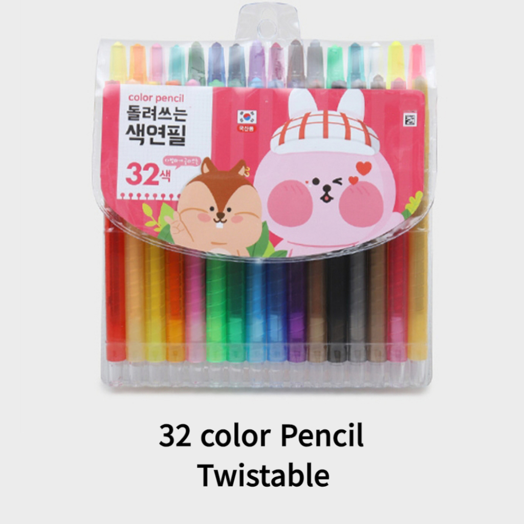 daiso 32 Twistable Coloured Pencils | Shopee Philippines