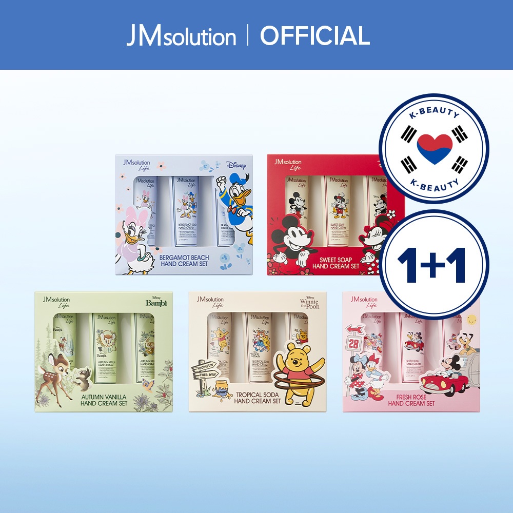 1+1 [JMSOLUTION] DISNEY HAND CREAM SET 5types (50ml x 3ea) | Shopee ...