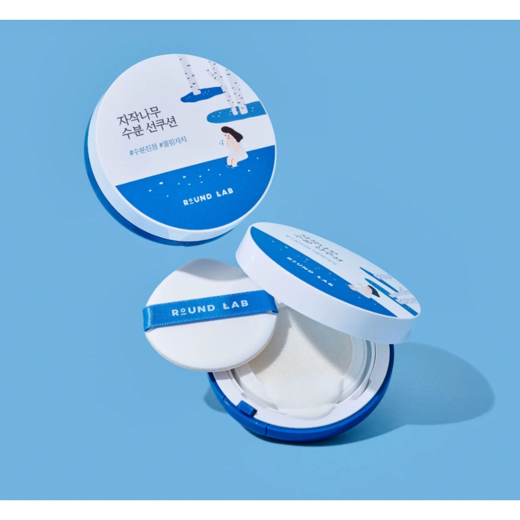 ROUND LAB Birch Juice Moisturizing Sun Cushion SPF 50+ PA++++ 15g ...