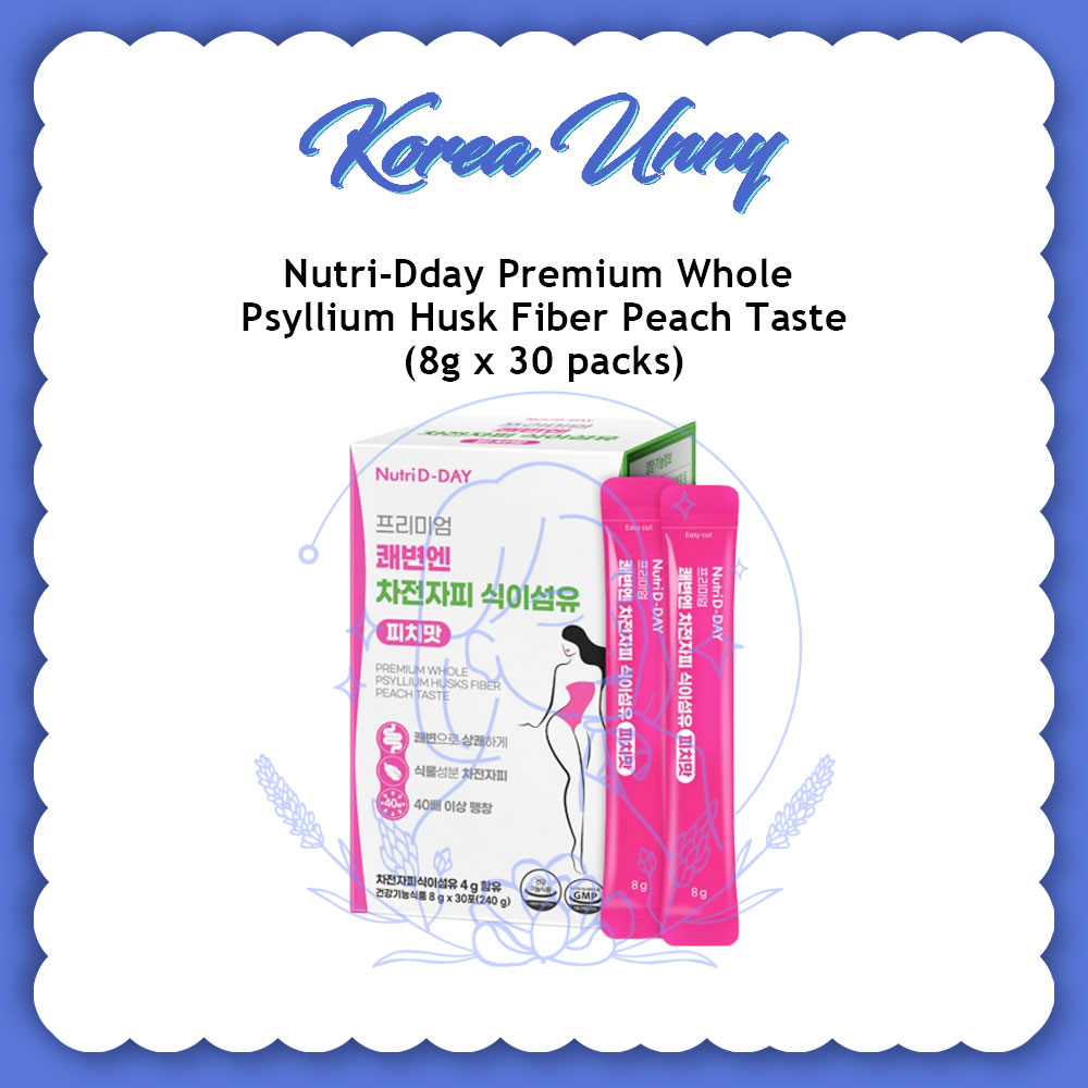 Nutri-Dday Premium Whole Psyllium Husk Fiber Peach Taste (8g x 30 packs) | Shopee Philippines