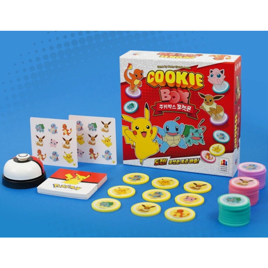 Korea Board Game Cookie Box Pokemon /Game Board/For Family/Adult/Kids ...