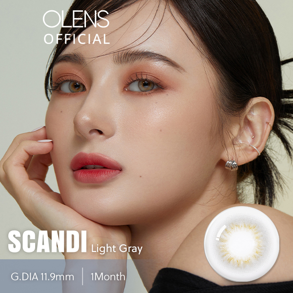 OLENS Official Scandi 1Month Light Gray 2P Contact Lens | Shopee ...