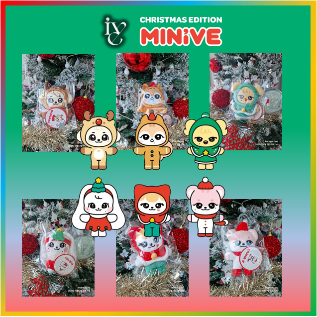 IVE MINIVE Christmas Edition Plush Doll Photo Card | Shopee Philippines