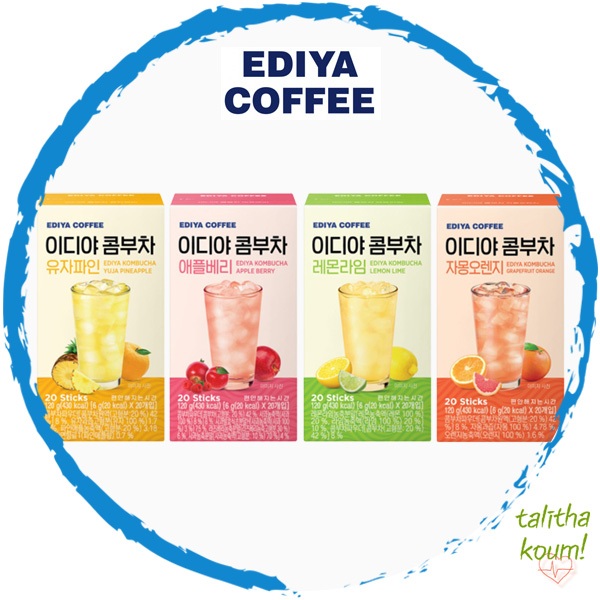 Korea Kombucha EDIYA Kombucha 6g x 20T Lemon Lime Apple Berry EDIYA ...