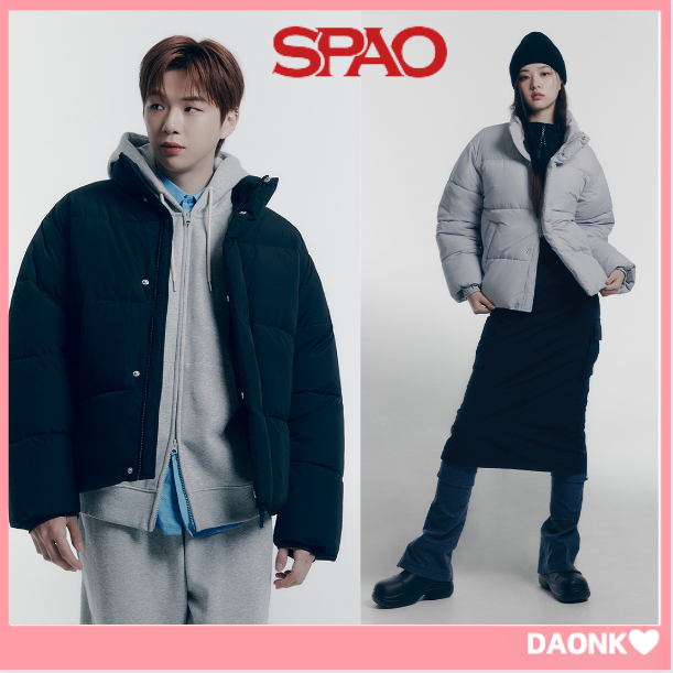 SPAO Unisex Basic Puffer _ 7 Colors 100% Authentic from Korea (2023 FW) | Shopee Philippines