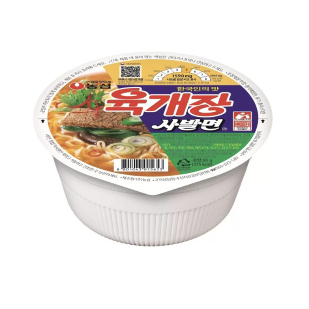 Nongshim Yukgaejang Cup-noodle Korean Food Korean Ramen 86g 24ea, 6ea | Shopee Philippines
