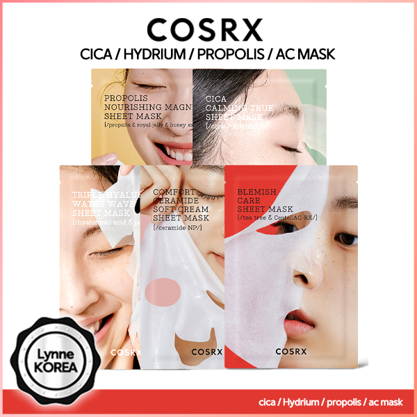 COSRX Premium Face Mask & Packs, Blemish / Hyaluronic / Cica / Propolis ...
