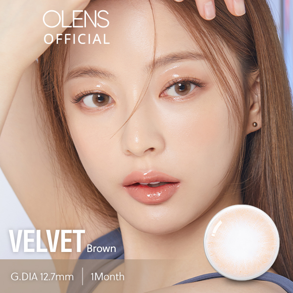 OLENS Official Velvet 1Month Brown 2P Contact Lens | Shopee Philippines