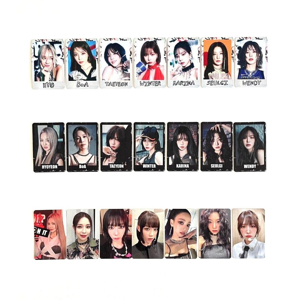 GOT the beat Stamp On It OFFICIAL MD Photocard Trading Card Aespa Red ...