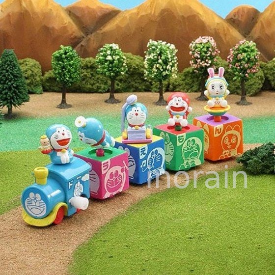 Bandai Doraemon Gashapon Wind Up Train Full Set Capsule Toy | Shopee ...
