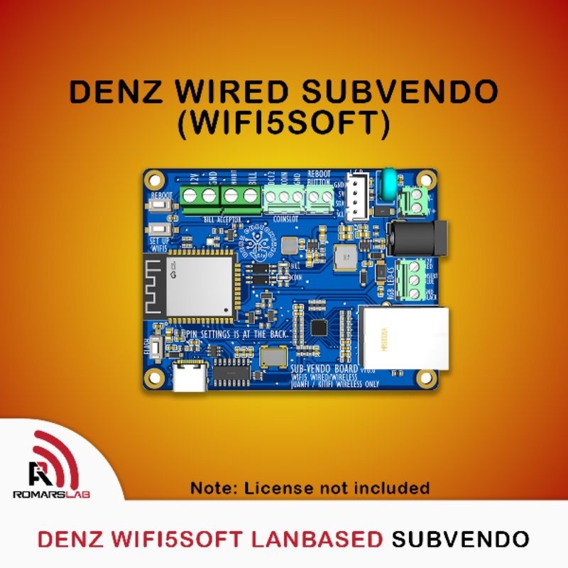 Romarslab Denz WiFi5soft Sub-Vendo custom board (wired / wireless) | Shopee Philippines